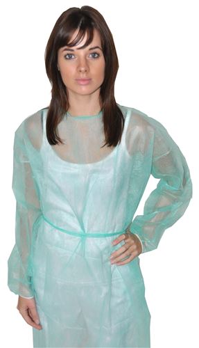 Disposable green insulation gown - Voussert