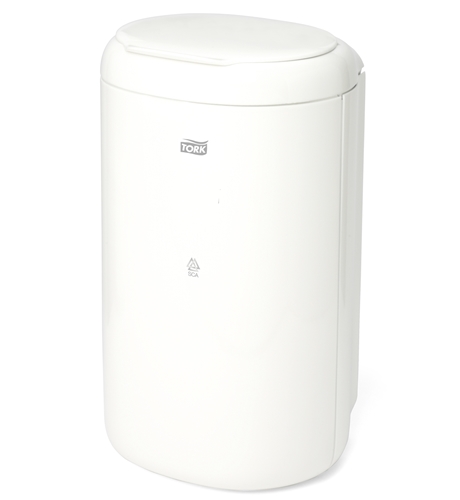 Tork wall-mounted bin 5L white - Voussert