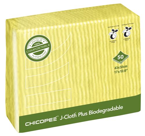 J-Cloth Plus yellow biodegradable cloth