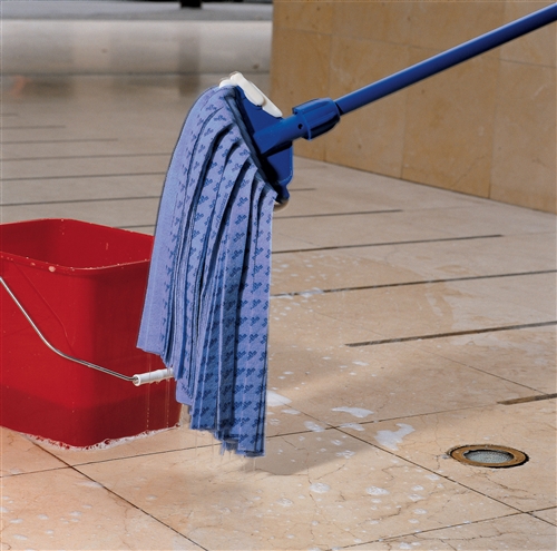 Blue non-woven Spontex mop fringes - Voussert