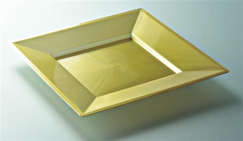 Reusable plate gold square 240 mm - Voussert