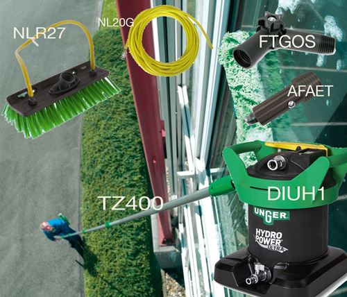 Window cleaning kit Unger pure water 4.5 m - Voussert