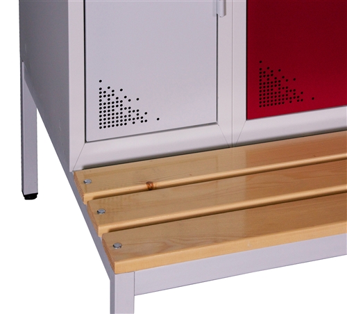 Bench base for locker room 4 columns or 3 columns: EVP