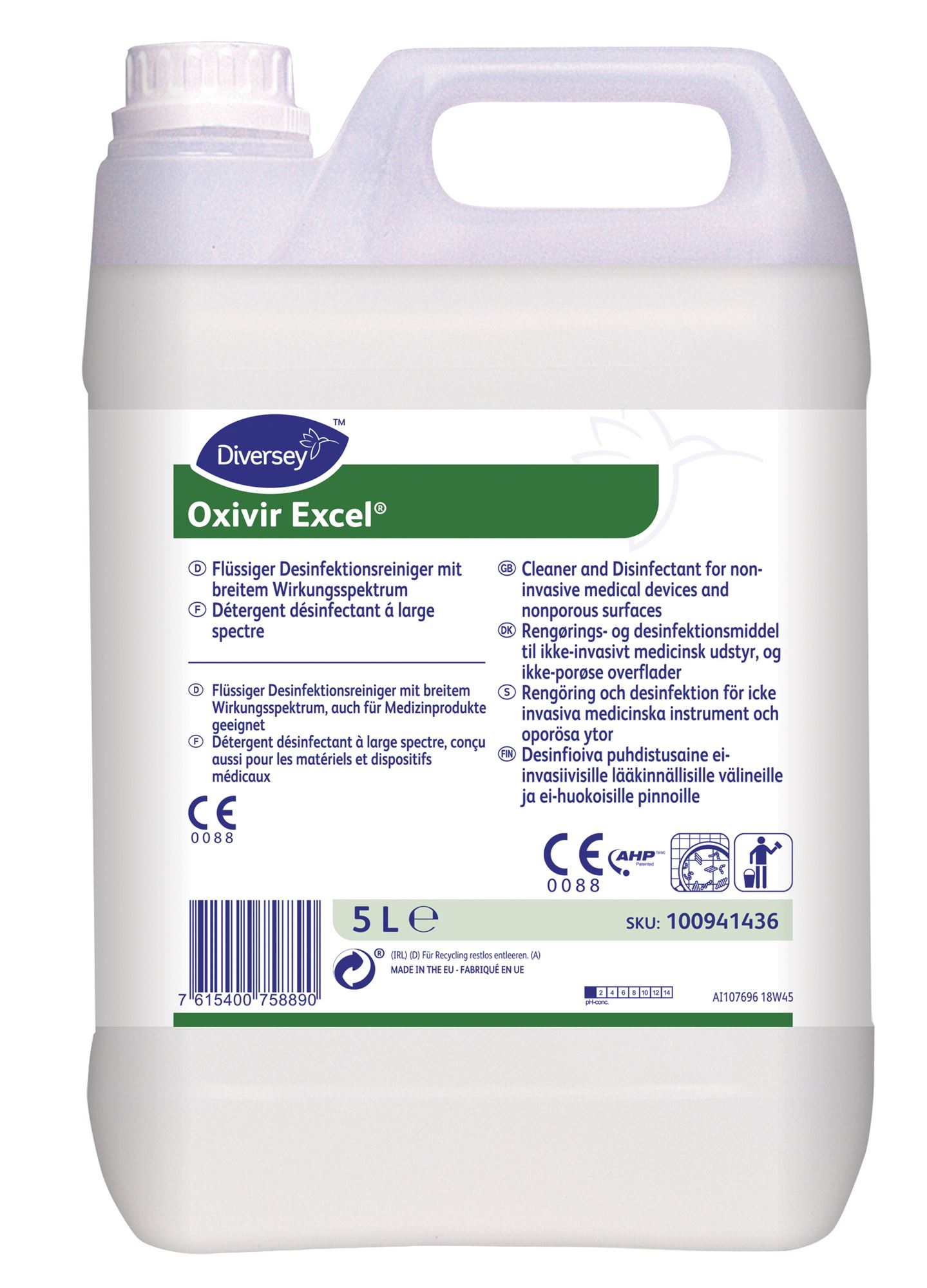 Oxivir excel CE Diversey 2x5L