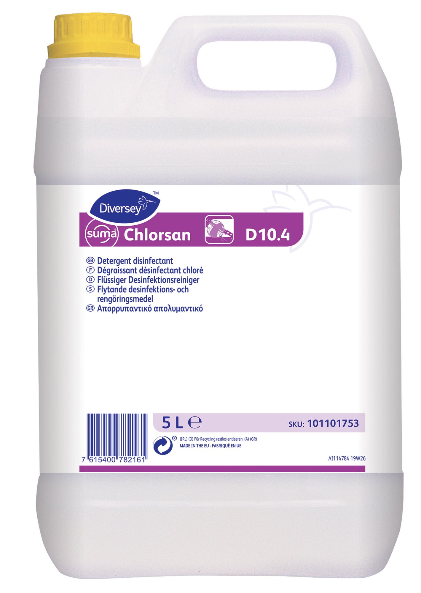 Suma chlorsan D10.4 chlorine disinfectant degreaser - Voussert
