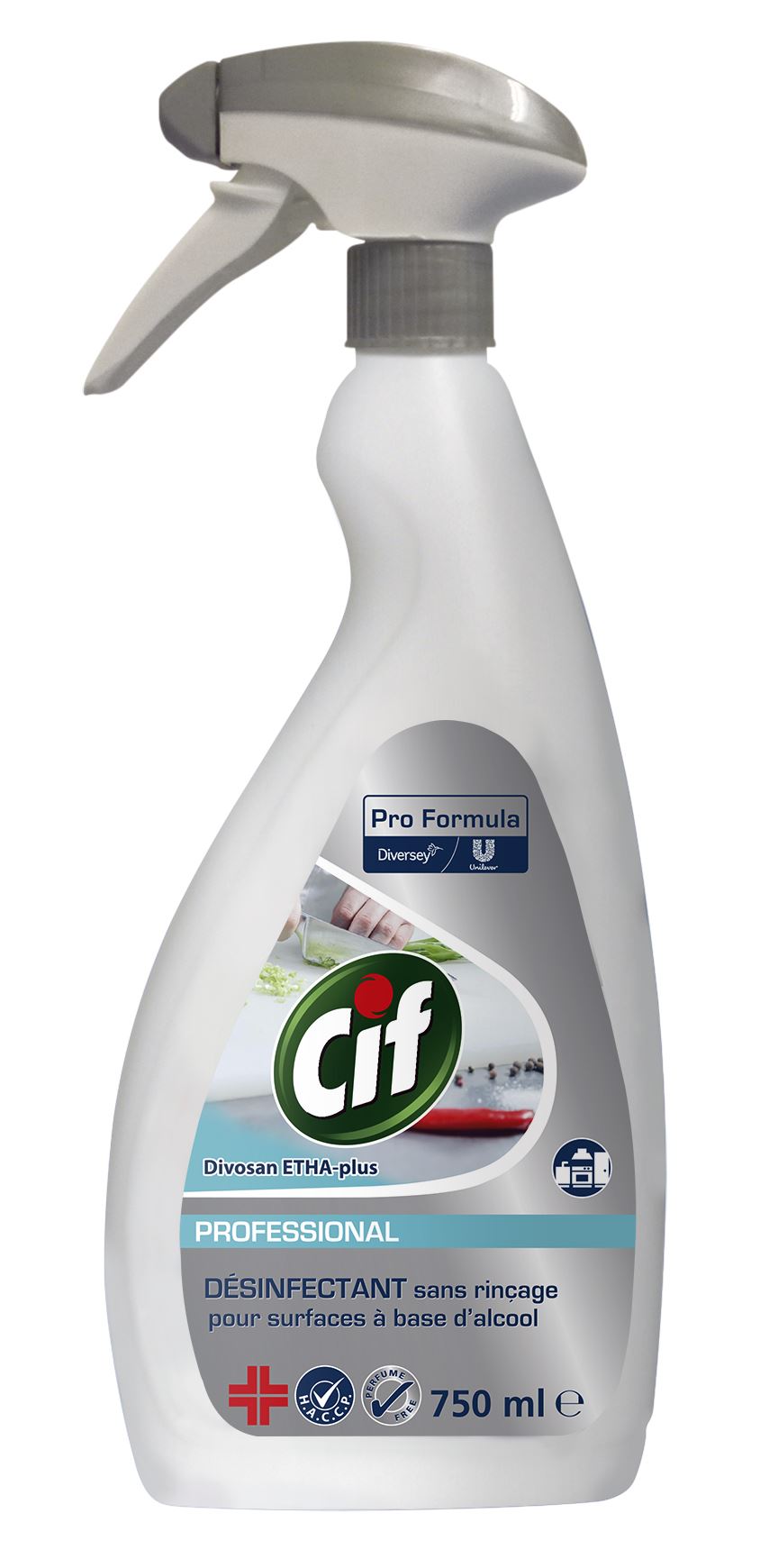Cif professional disinfectant without rinsing 750ml