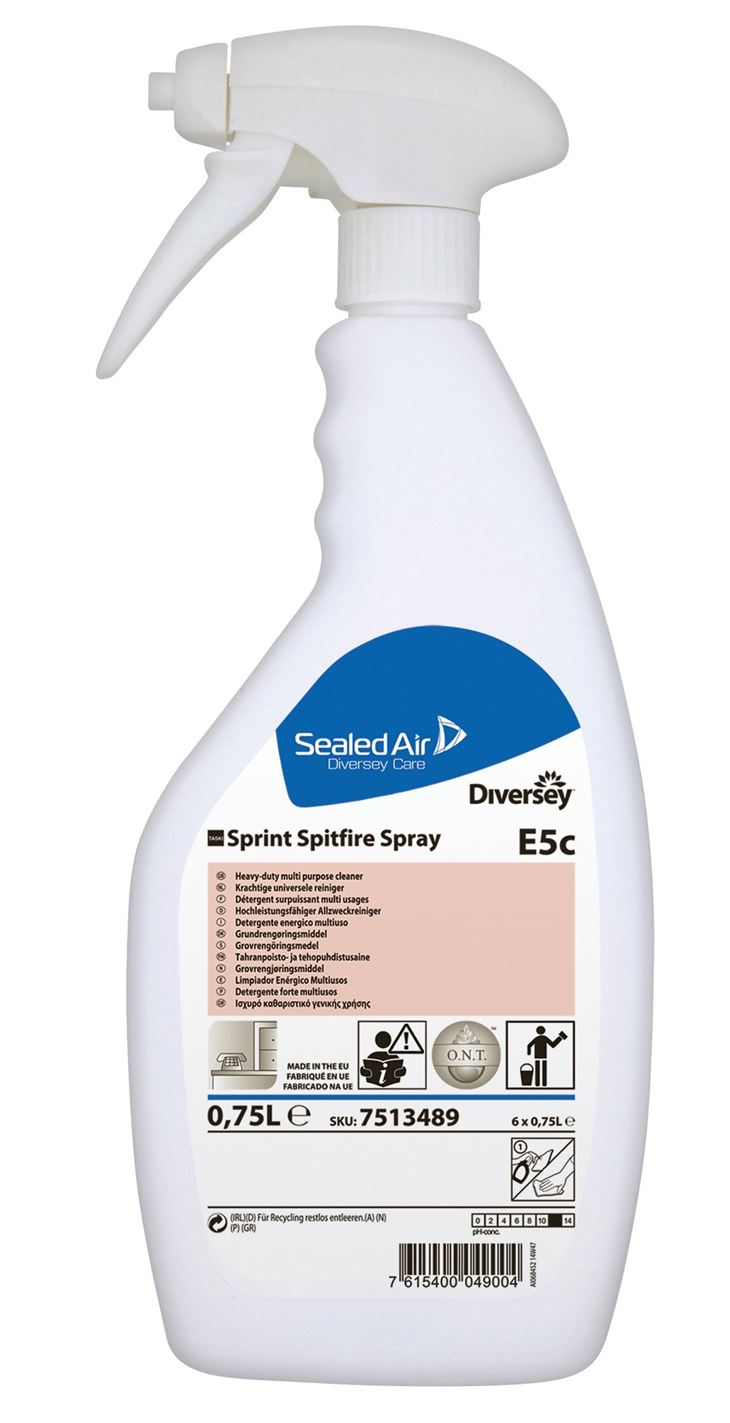 Taski Sprint Spitfire E5c overkill Diversey cleaner 750 ml