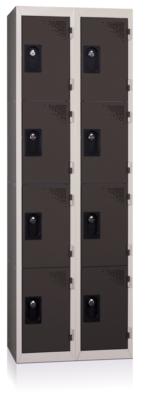 Multi-case locker room 4 stacked boxes 2 columns Width 400mm: TEU