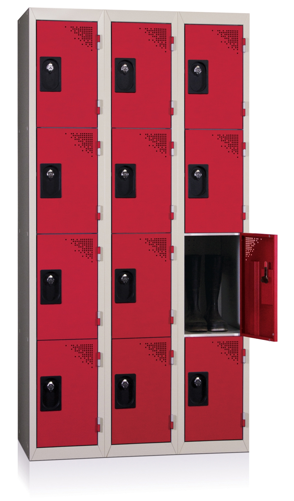 Multi-case locker 5 stacked boxes 3 columns Width 400mm: TEU
