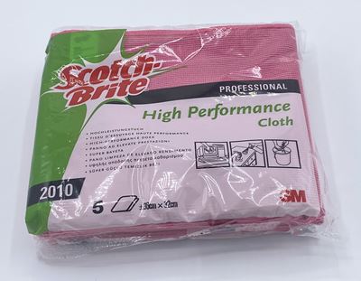 3M Red High Performance Microfiber Cloth