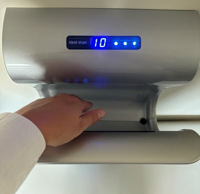 Prestige grey air pulse hand dryer