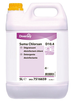 Suma chlorsan degreaser disinfectant chlorine D10.4